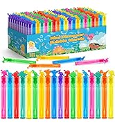 Amazon.com: Springflower 24 Pcs Bubble Bottles with Wand,Bubbles Party ...