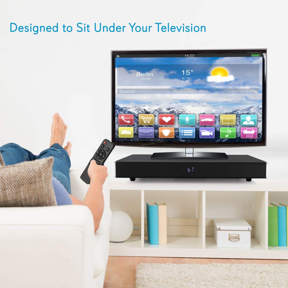 Surround Sound TV Sound Bar - Bluetooth Compatible Wireless Soundbar ...