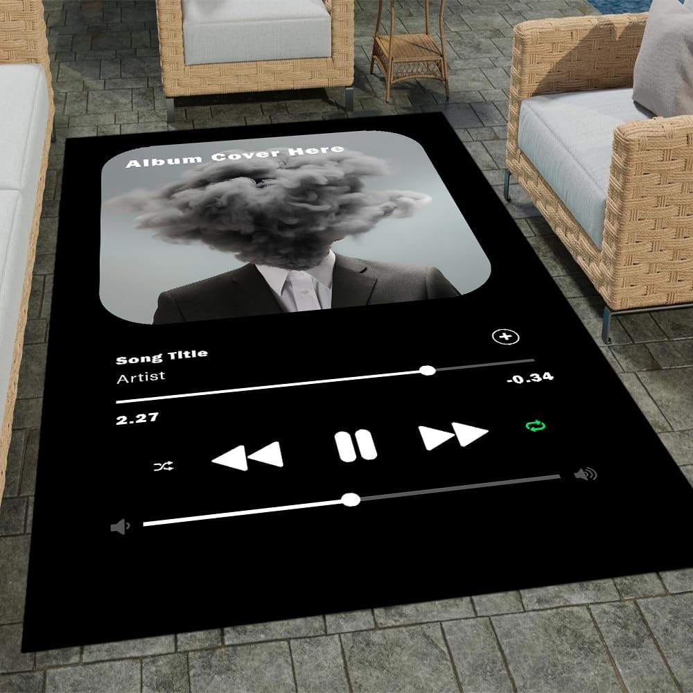 Amazon.com: Personalized Album Cover Rug, Area Rug for Bedroom Living ...