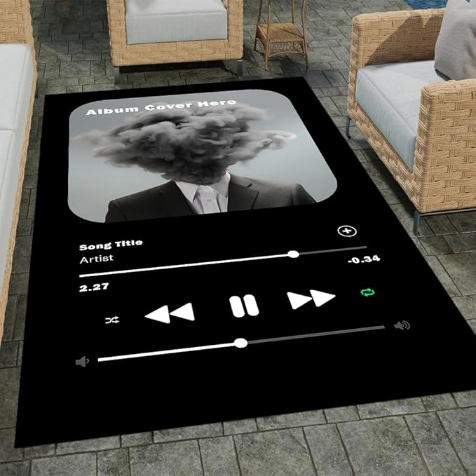 Amazon.com: Personalized Album Cover Rug, Area Rug for Bedroom Living ...