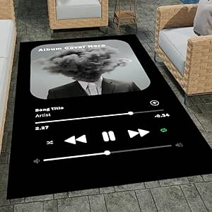 Amazon.com: Personalized Album Cover Rug, Area Rug for Bedroom Living ...