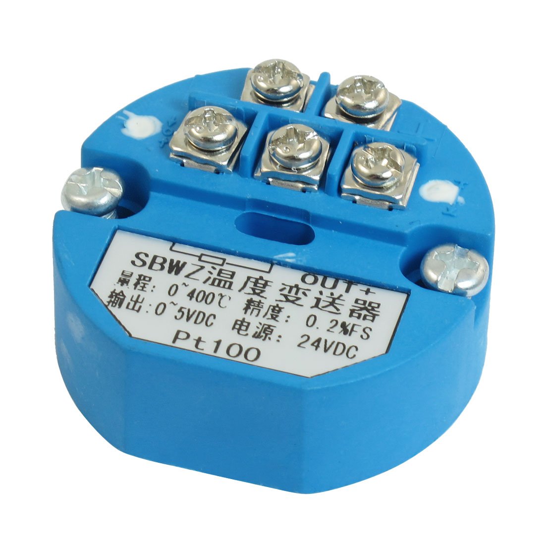 Uxcell Pt100 Temperature Sensor Transmitter 0 400c Output 0 5v Dc Industrial