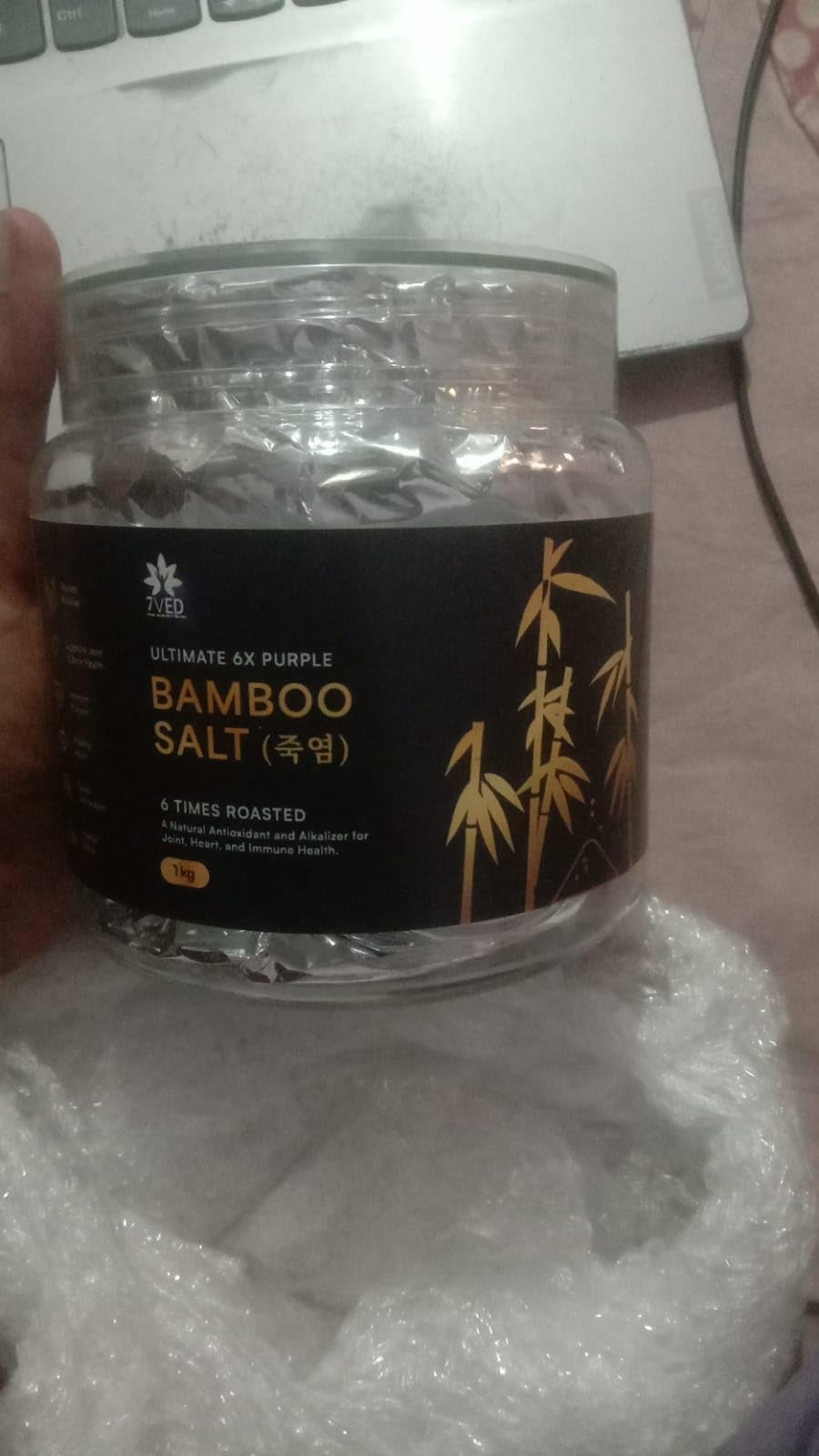 7VED Bamboo Salt, 1kg - Antioxidant, Anti-inflammatory, Supports Joint ...