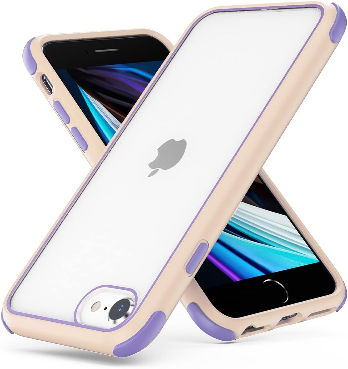 MobNano Coque Compatible avec iPhone SE 2020/2022 5G et iPhone 7/8 360 degrés Antichoc Pro Anti ...