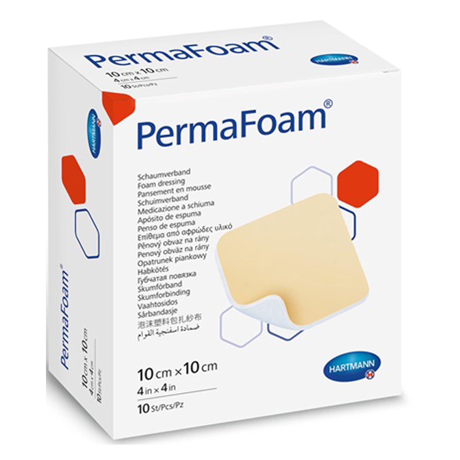 Amazon.com: Hartmann 409401 PermaFoam Foam Dressing, Non-Adhesive ...