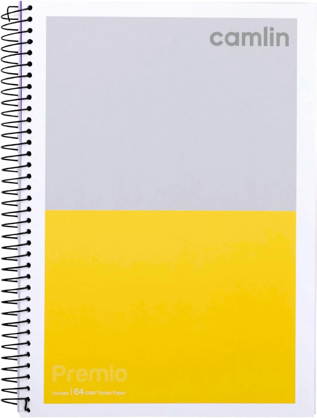 Camlin Premio 64 GSM Spiral 5 Subject Single Line 300 pages Notebook ...