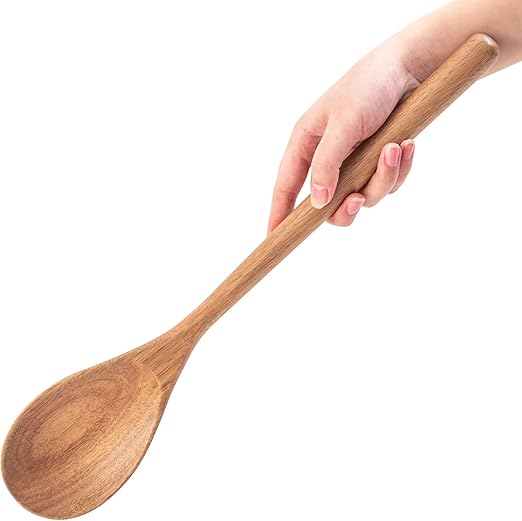 Amazon.com: GinSent Large Wooden Spoon for Cooking,17 inch Big Wood ...
