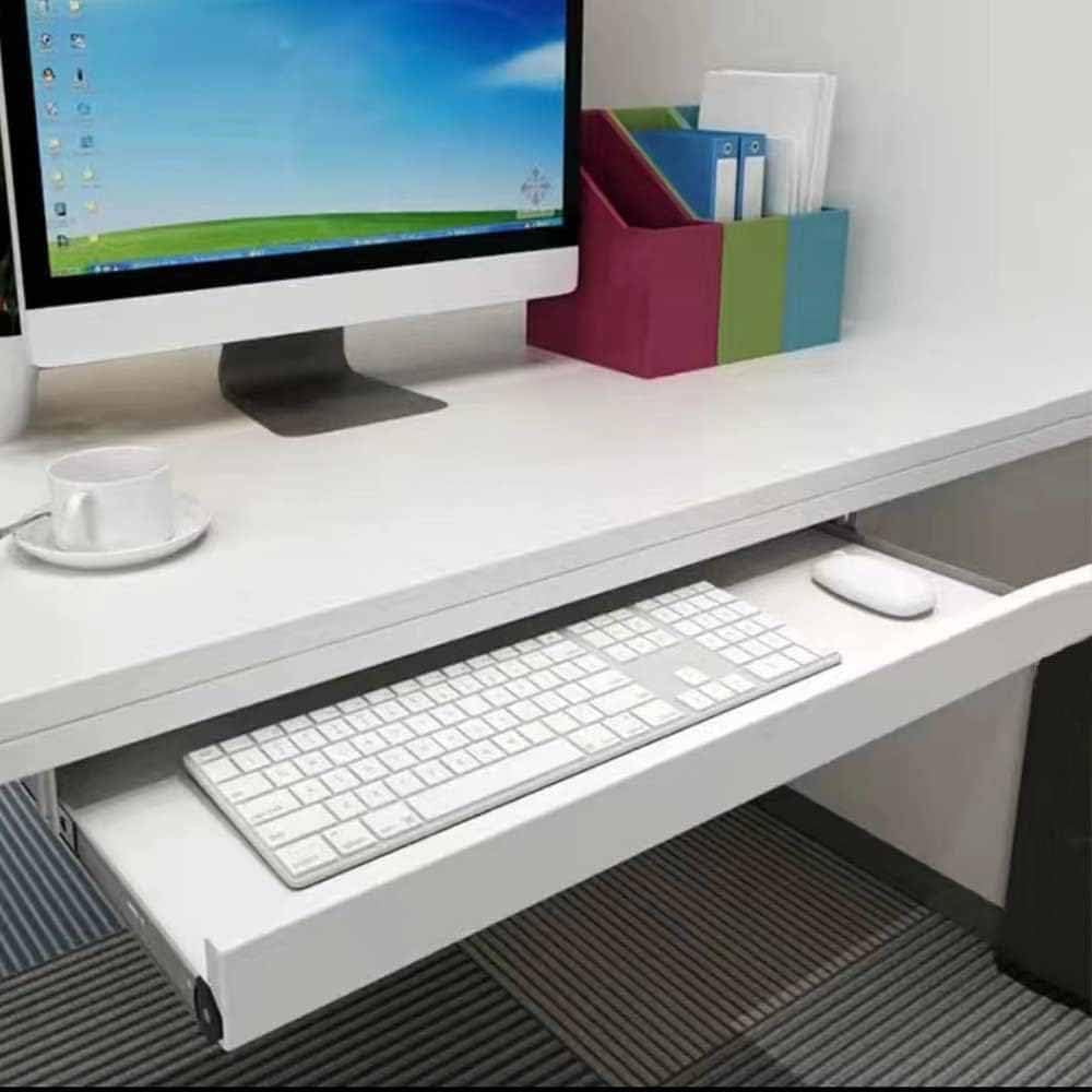 Wooden Keyboard Stand Ergonomic Keyboard Slide Under Desk Slide-Out ...