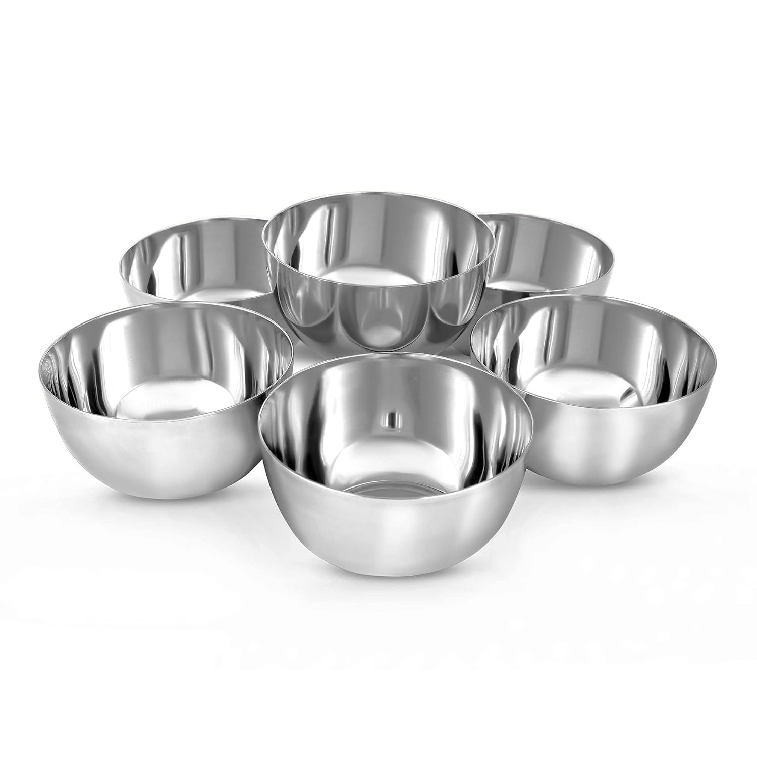 LiMETRO STEEL Stainless Steel Heavy Gauge Bowl | Wati Set with Mirror ...