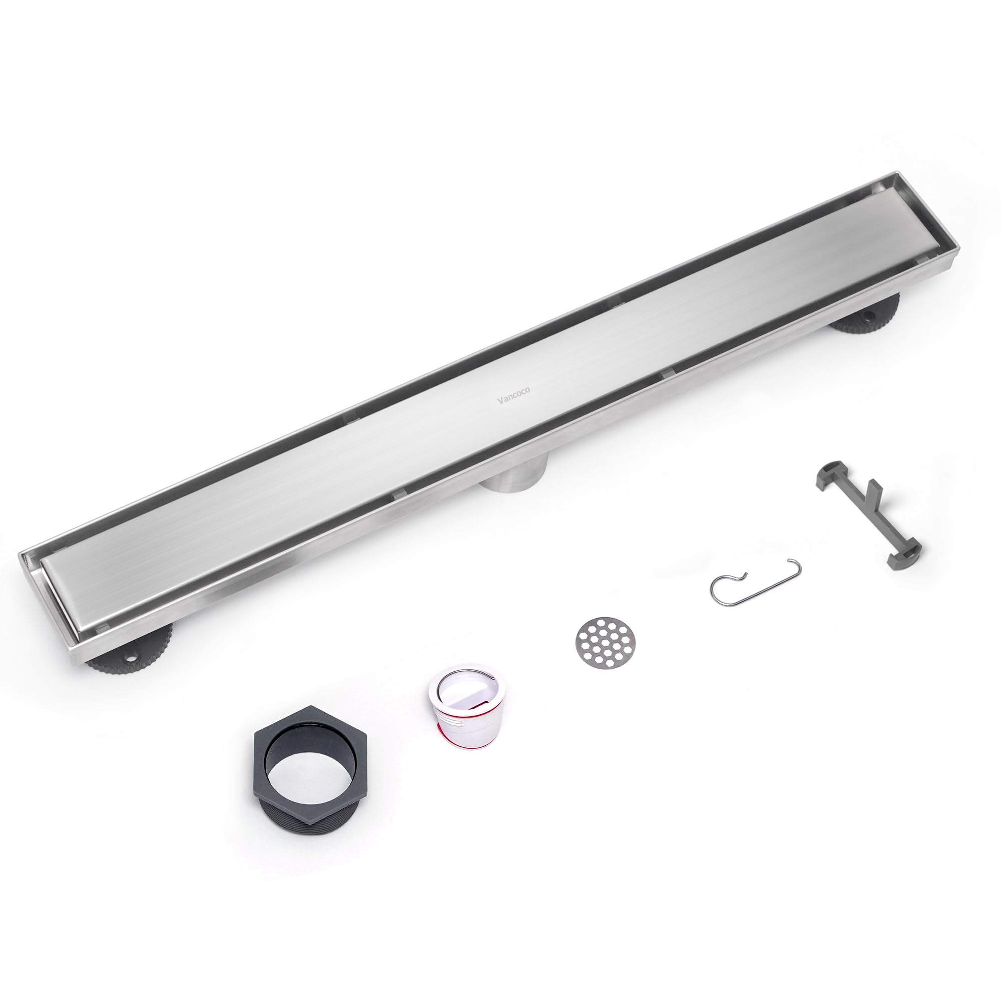 Snapklik.com : VANCOCO 24 Inch Linear Shower Drain, Brushed 304 ...