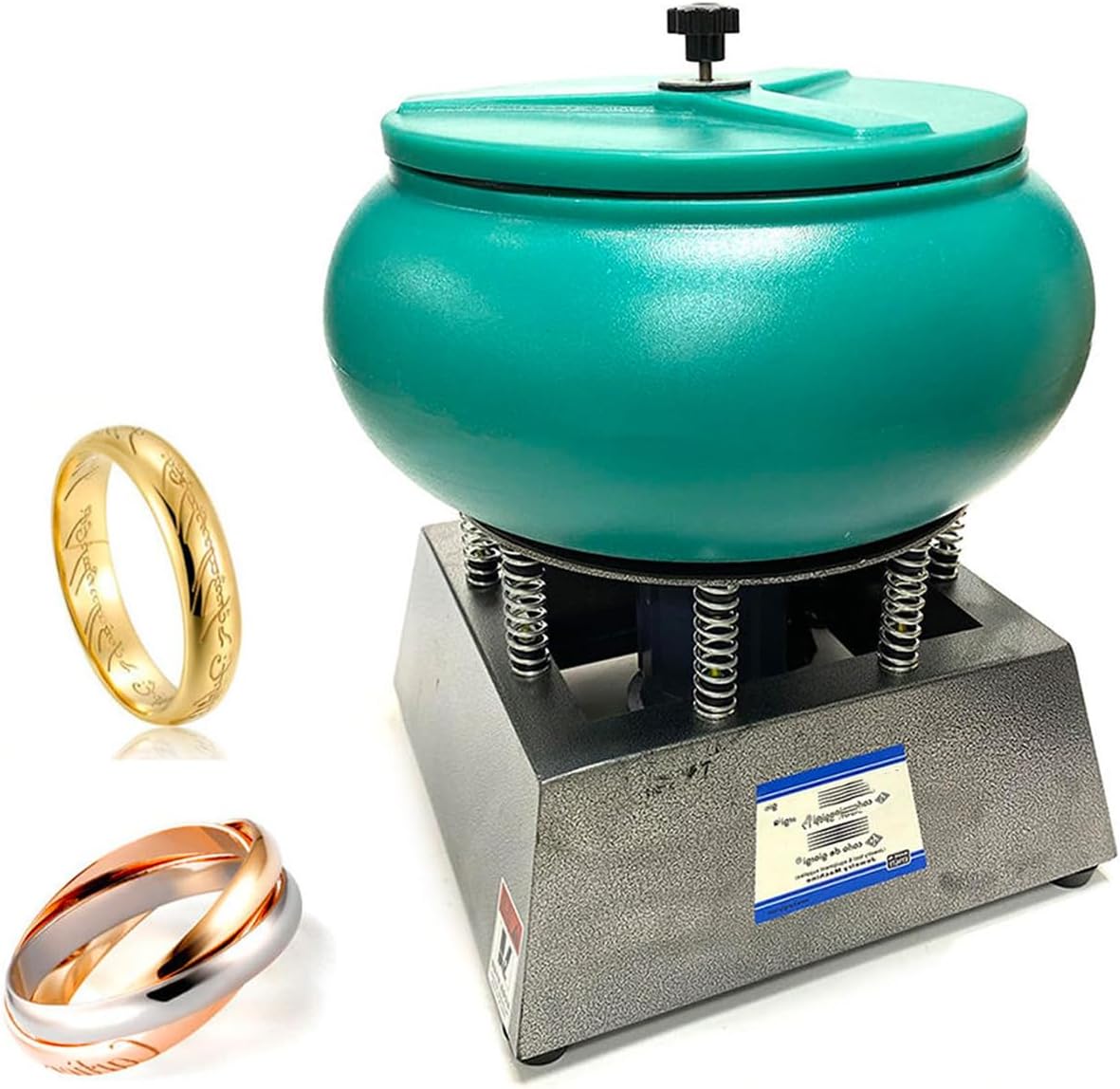 350W Large Vibration Barrel Polishing Machine 17-inch Jewelry Tools ...