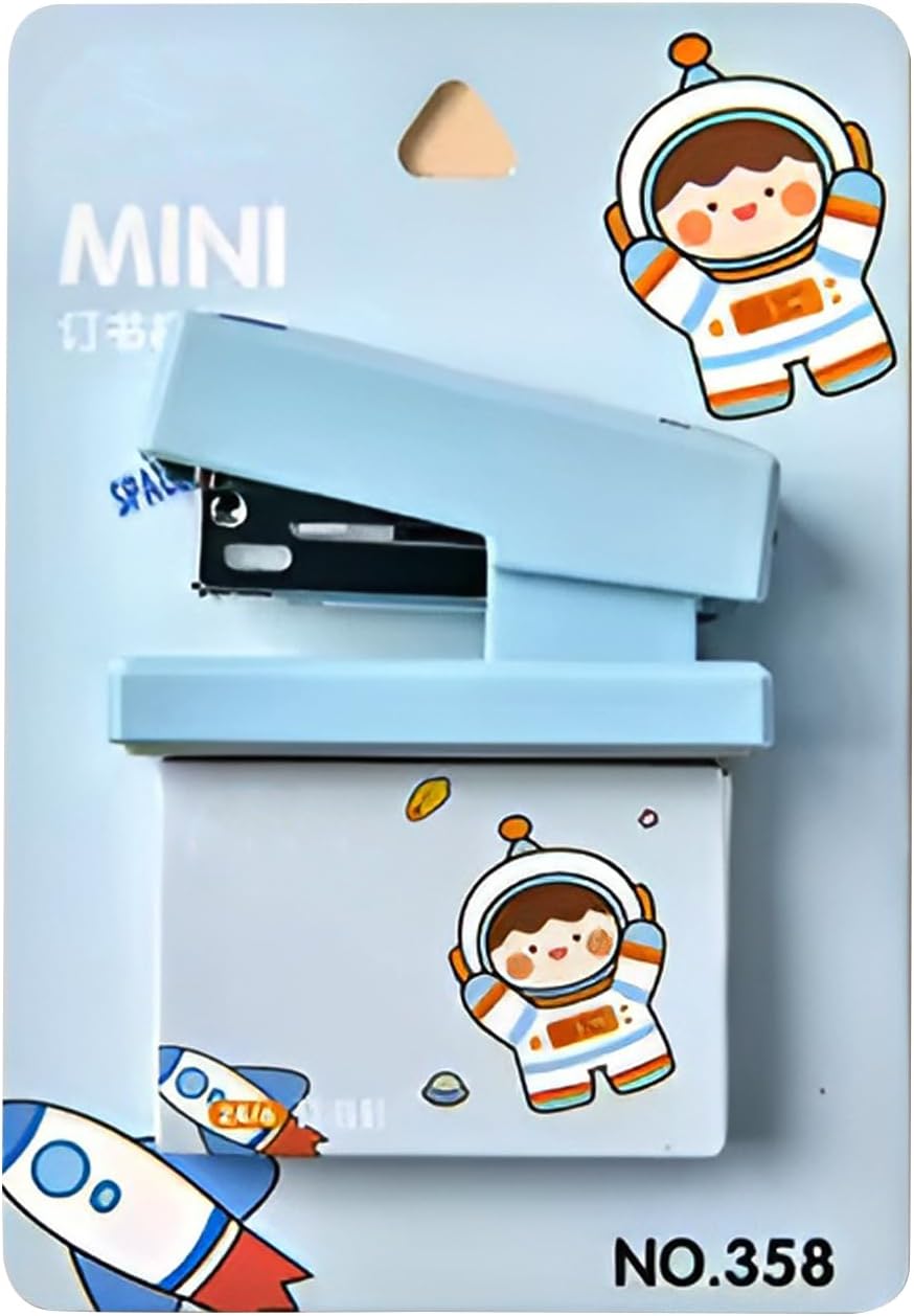 NFI essentials Mini Stapler Desktop Staplers,Assorted Color Small ...