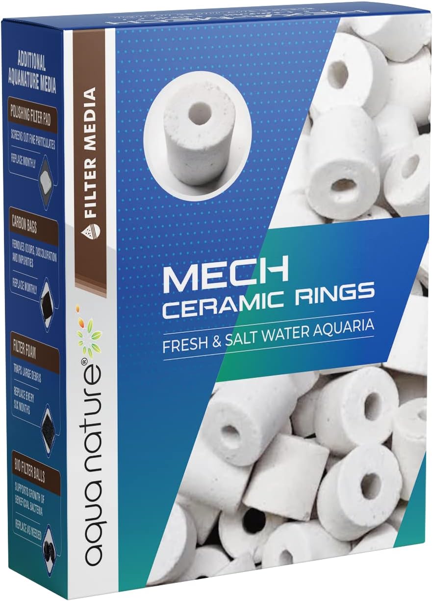 COLOURFUL® - Hi Quality Ceramic Ring Filter Media for Aquarium | 450g ...