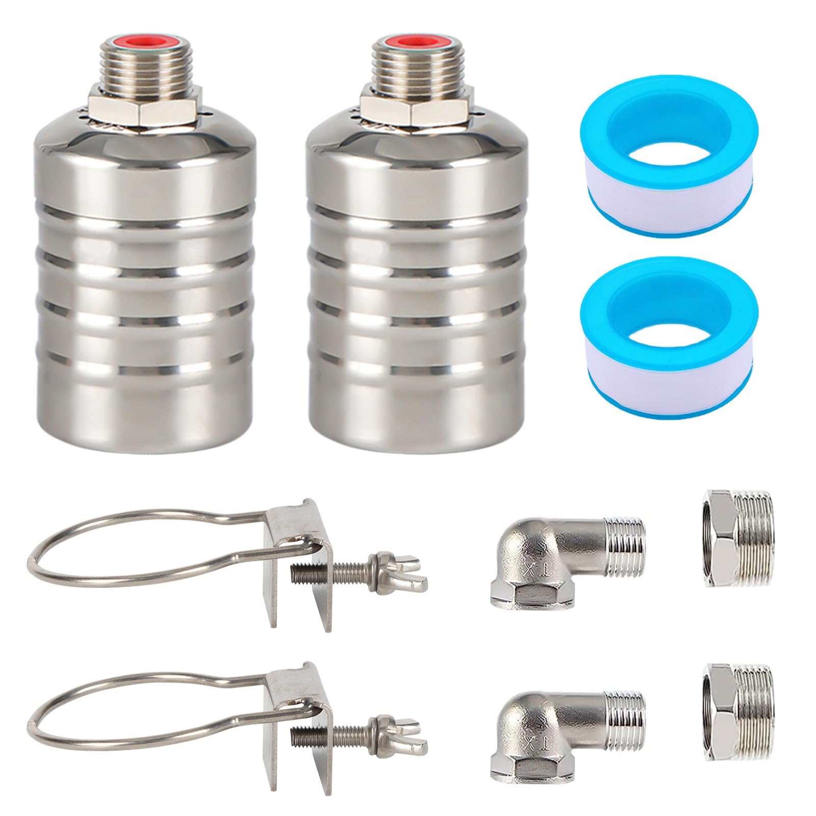 Buy 2 Pack Float Valve For Water Tank,1/2" to 3/4'' Water Float Valve ...