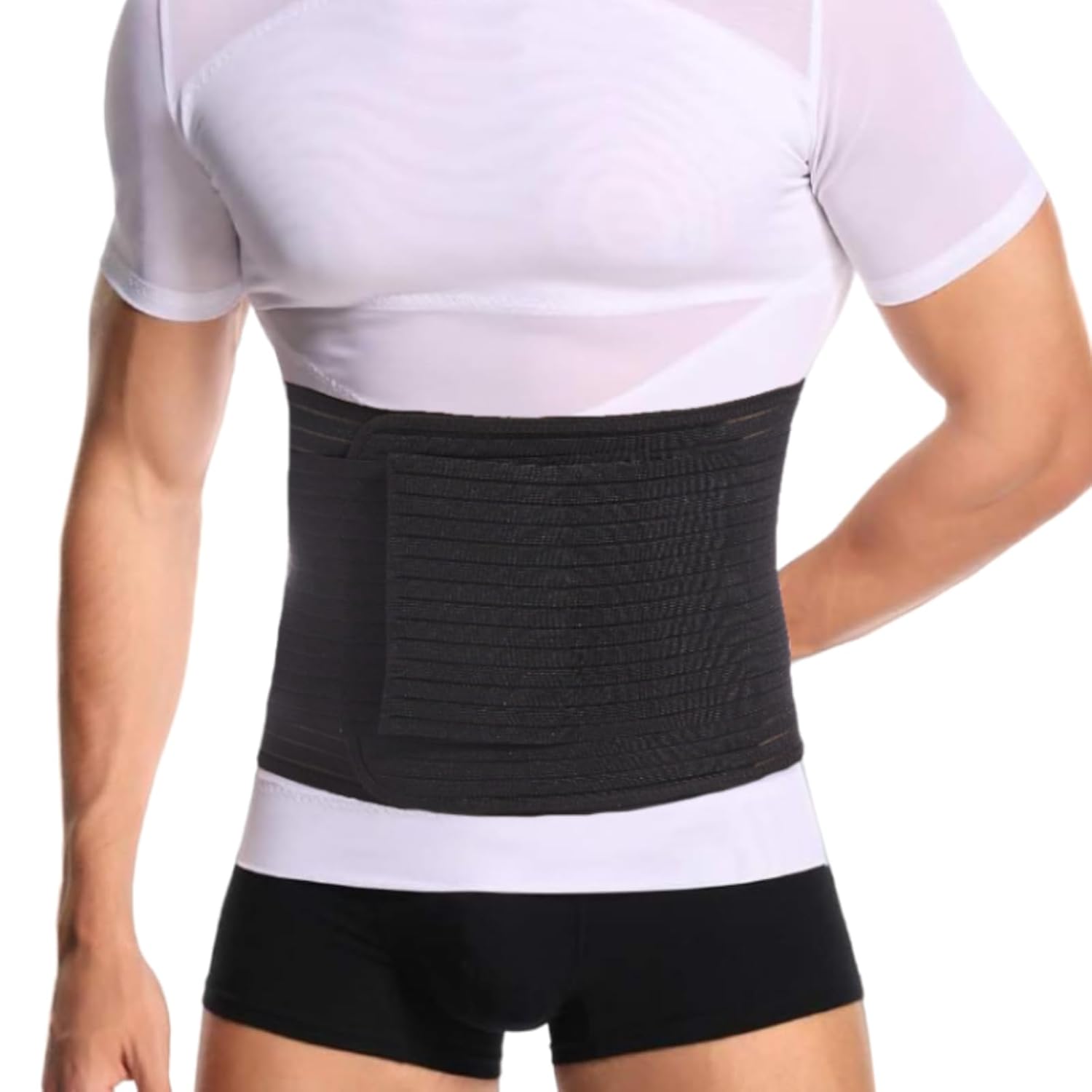 Amazon.com: Reian Men's Abdominal Binder for Post Surgery,Compression ...