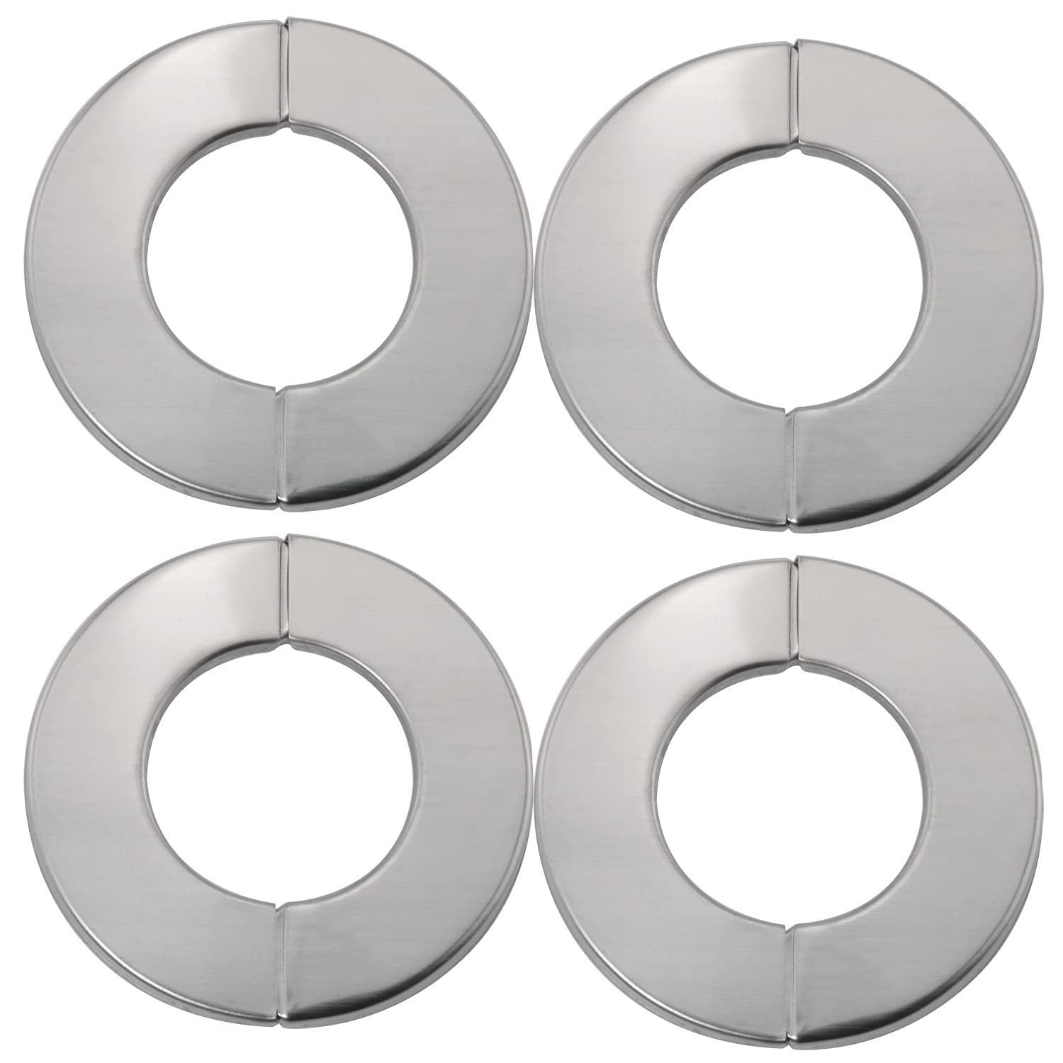 JJHXSM 4pcs 2.5" Snap On 304 Stainless Steel Round Cover, Wall Split ...