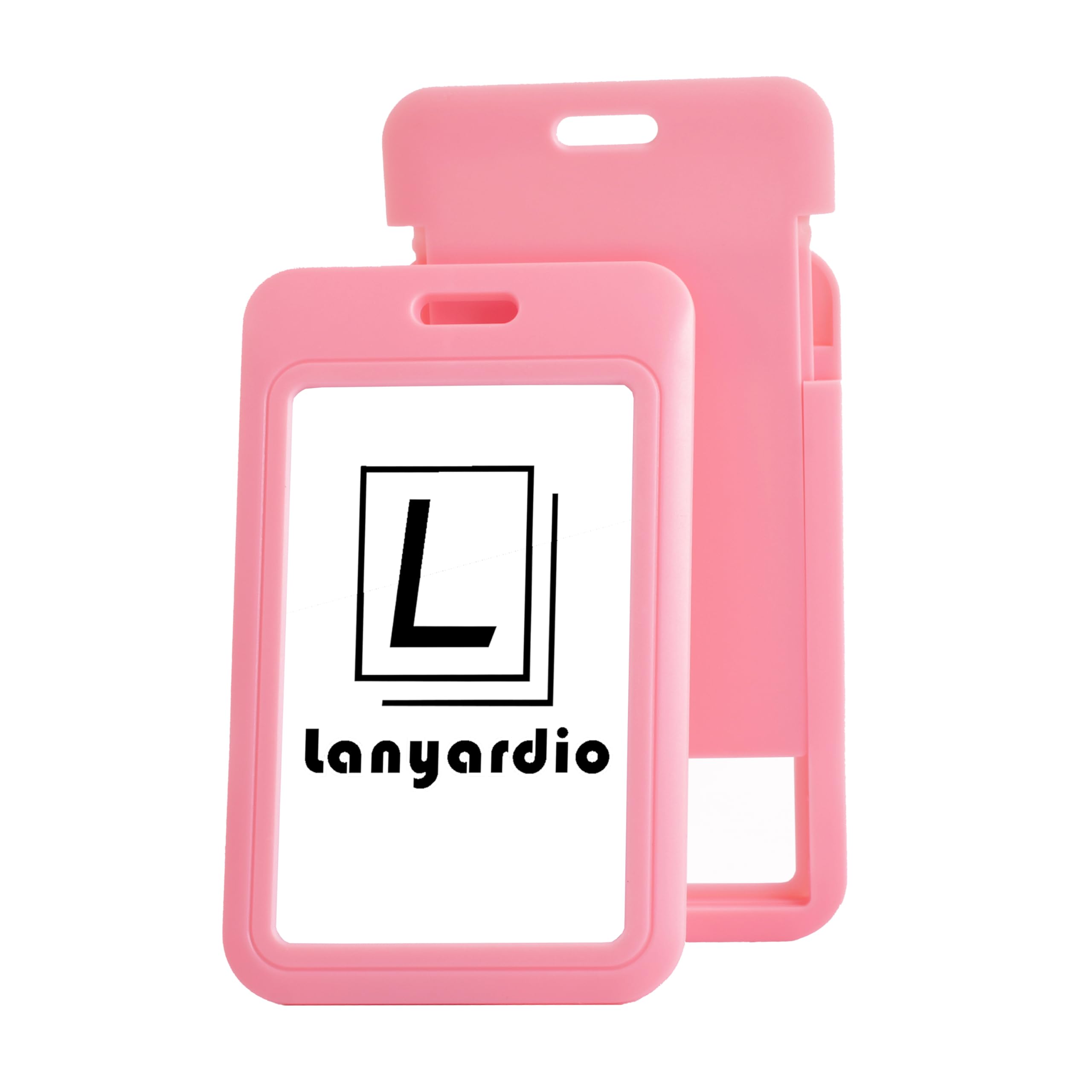 Amazon.com : 1 Pack Sliding ID Badge Holder with Clear Window Pink ID ...