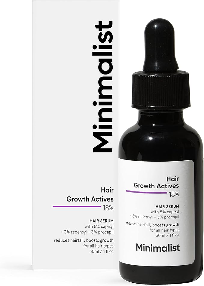 Minimalist Hair Growth Actives 18% Hair Growth Serum | With Procapil ...