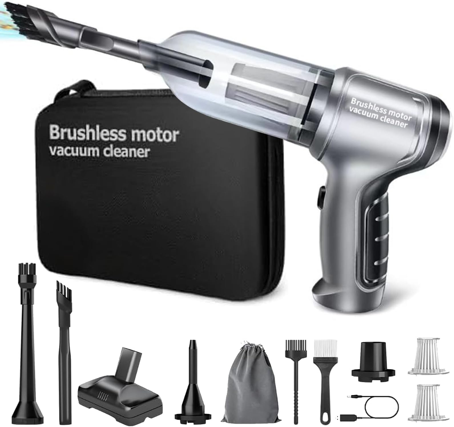 saimour Wireless Handheld Car Vacuum Cleaner - 90° Foldable Portable ...