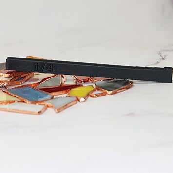 Amazon.com: PIAOLGYI Stained Glass Copper Foiling Tool,Hand Foiler 1/4 ...