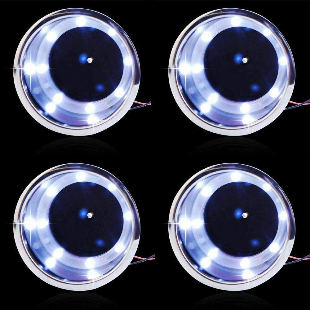 Amazon.com: LED Cup Holder, 4Pcs DC 12V RGB Stainless Steel Beverage ...