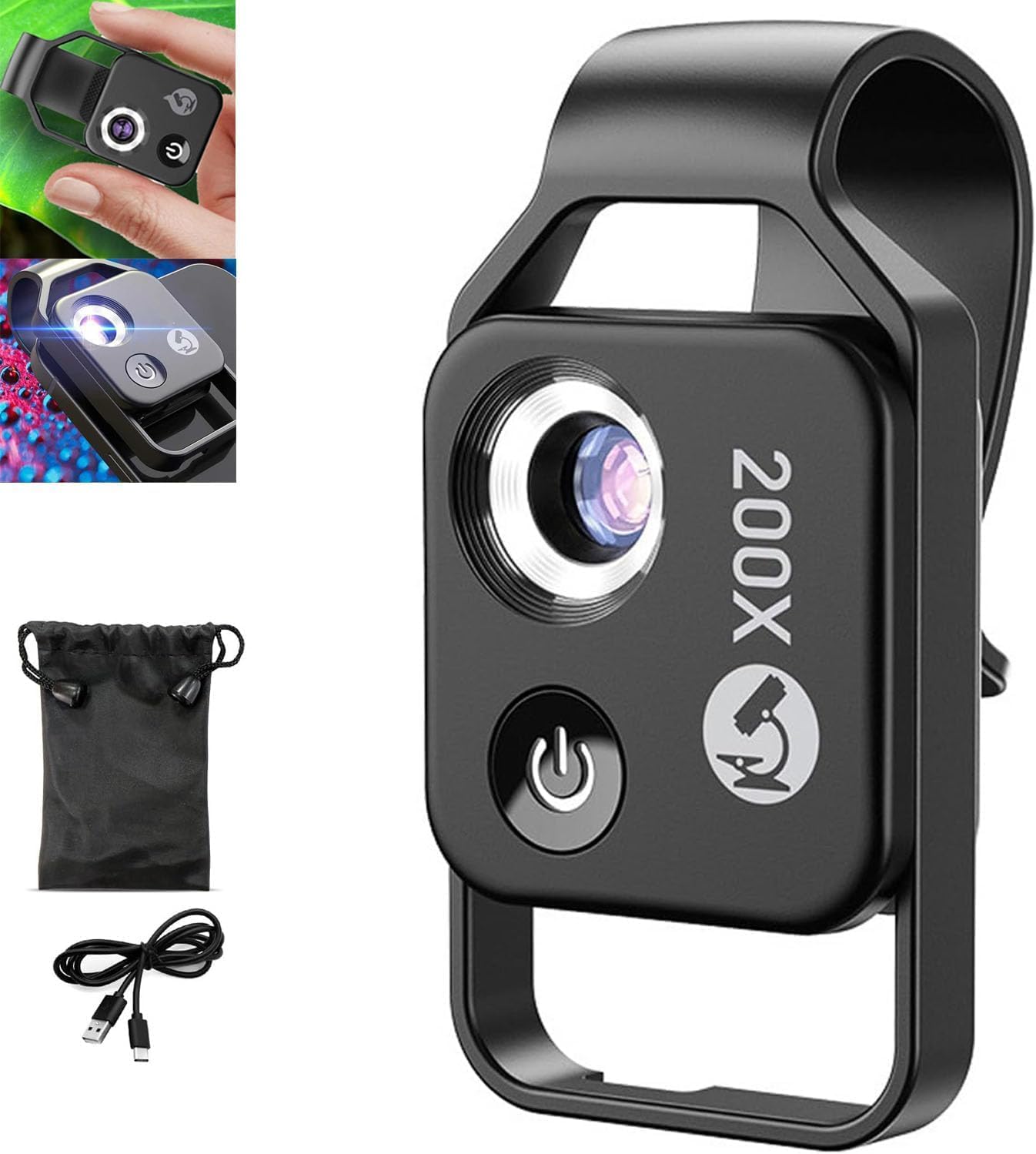 Amazon.com: wangXiao2 Nano Zoom 200x, Nano Zoom 200x Magnification Zoom ...