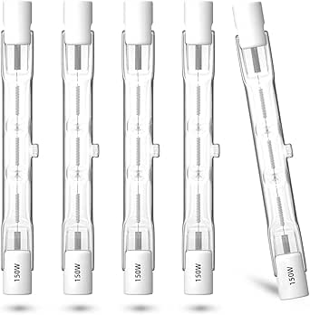 TobeBright R7S 78mm Halogen Bulb, J78 Double Ended Linear Bulbs 150W ...