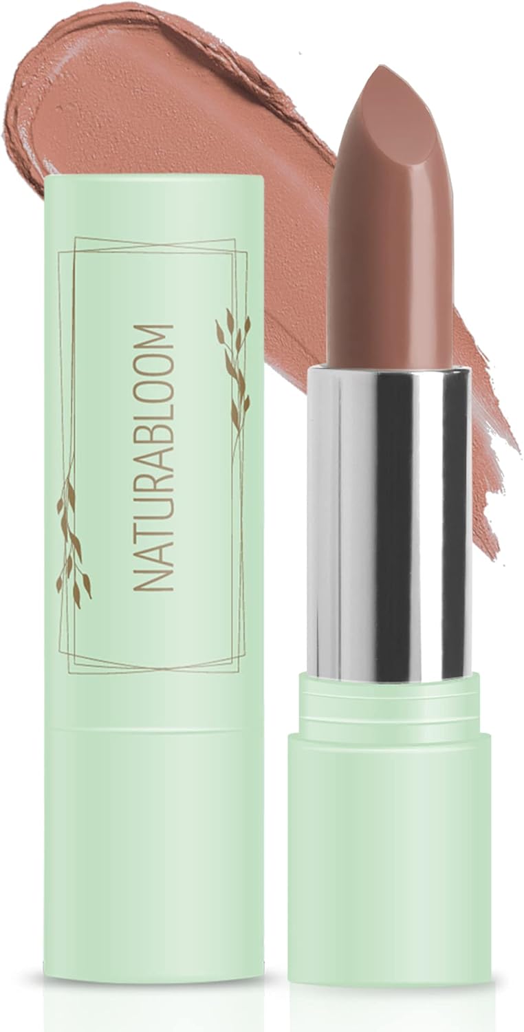 Naturabloom Vegan Lipstick (Almond) - Sensational One-Stroke Long ...