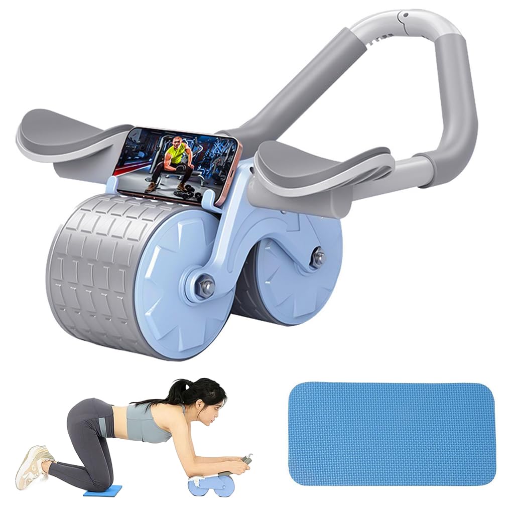 Optifit® Ab Roller Set with Counter and Silent Knee Pad Mat for ...