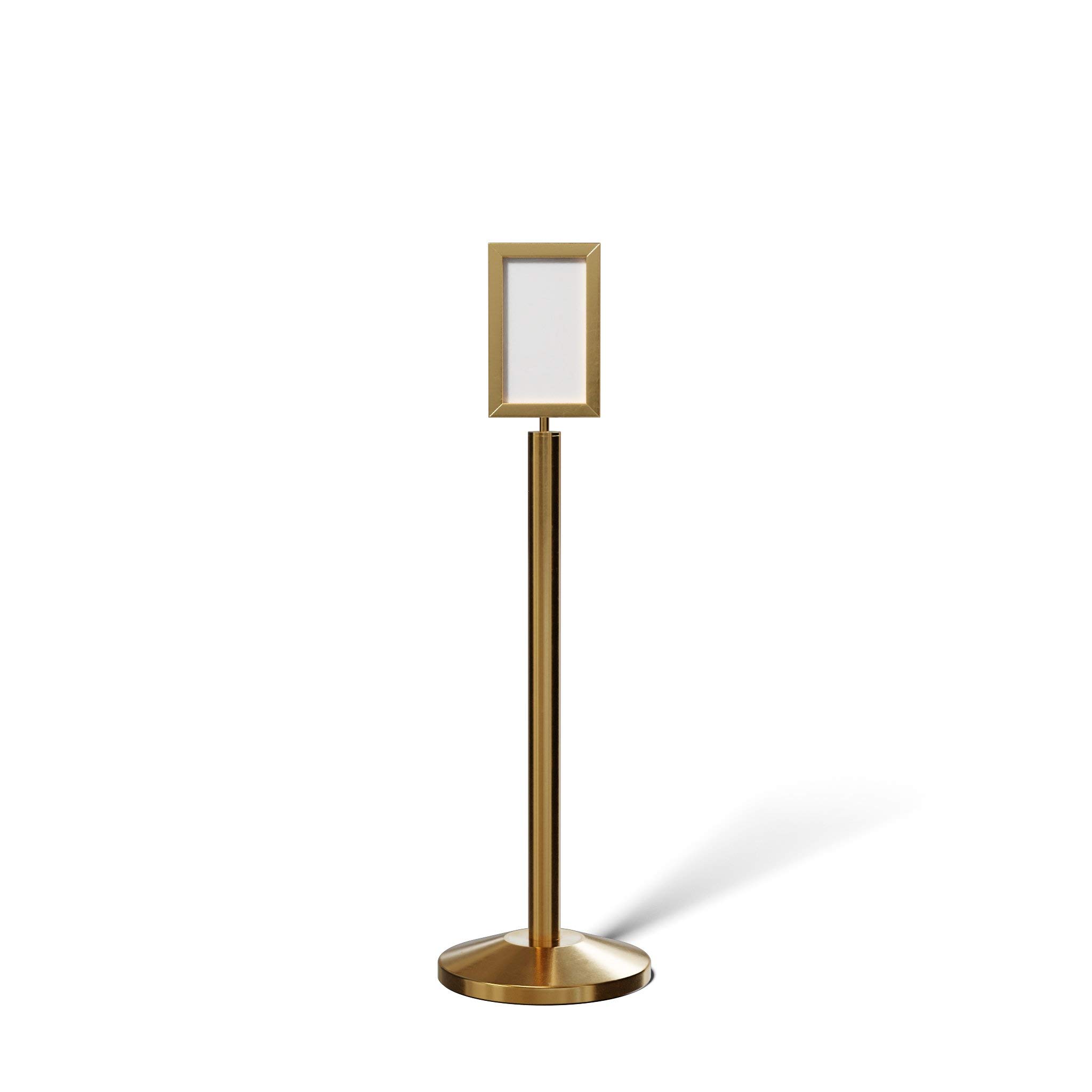Crowd Control Warehouse Pedestal Standing Floor Sign Frame with Sloped ...
