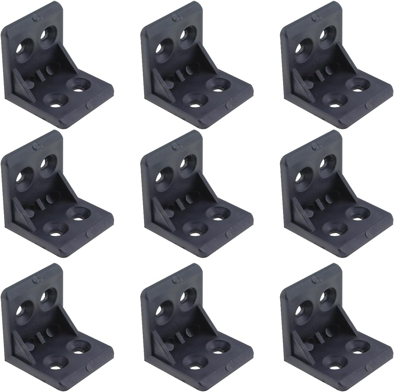 Amazon.com: SQXBK 24PCS L Reinforced Plastic Corner Bracket 27.4mm ...