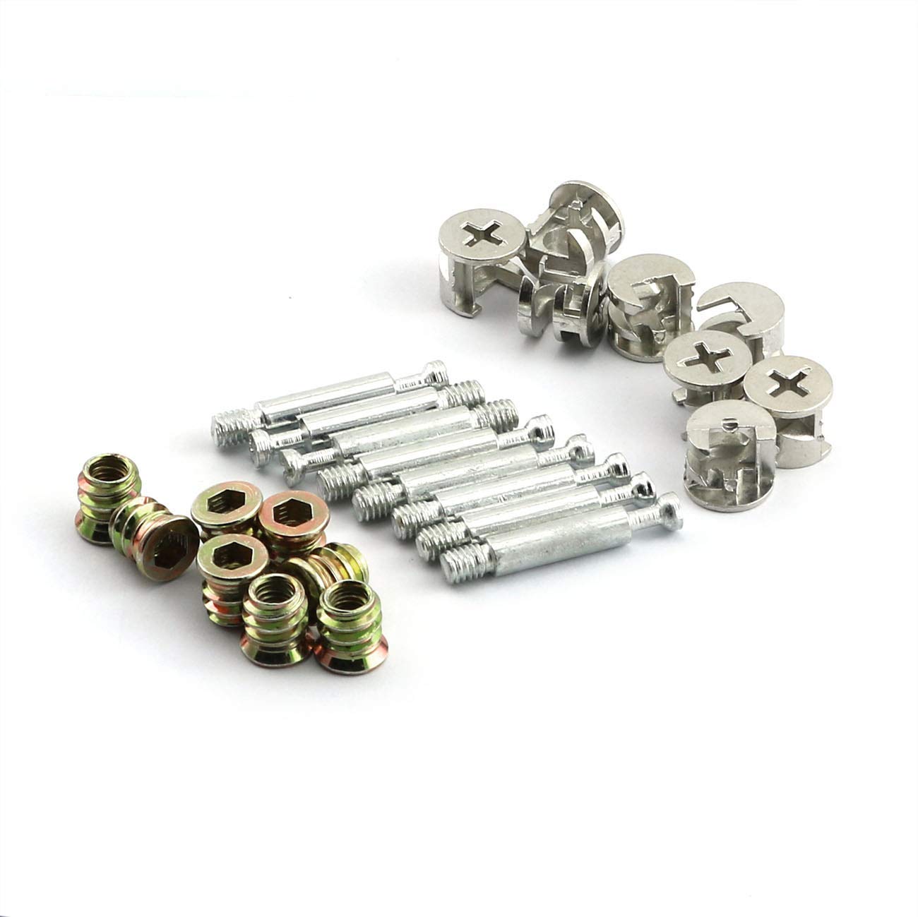 PZRT 8 Sets Three in One Connector C Furniture Screws Eccentric Wheel ...