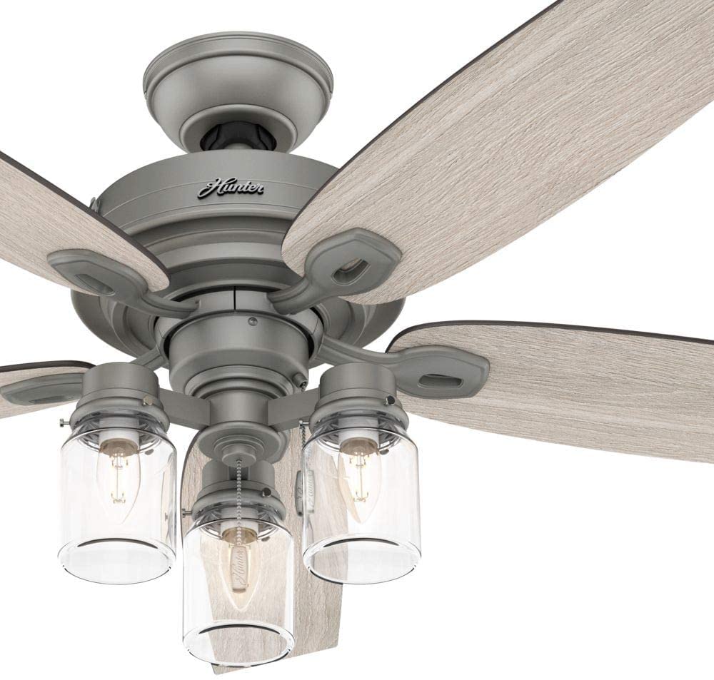 Hunter Ceiling Fan Replacement Shades Hunter Searow Outdoor With LED