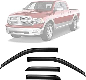 Amazon.com: Cxdar Rain Guards for 2009-2018 Dodge Ram 1500, Window Vent ...