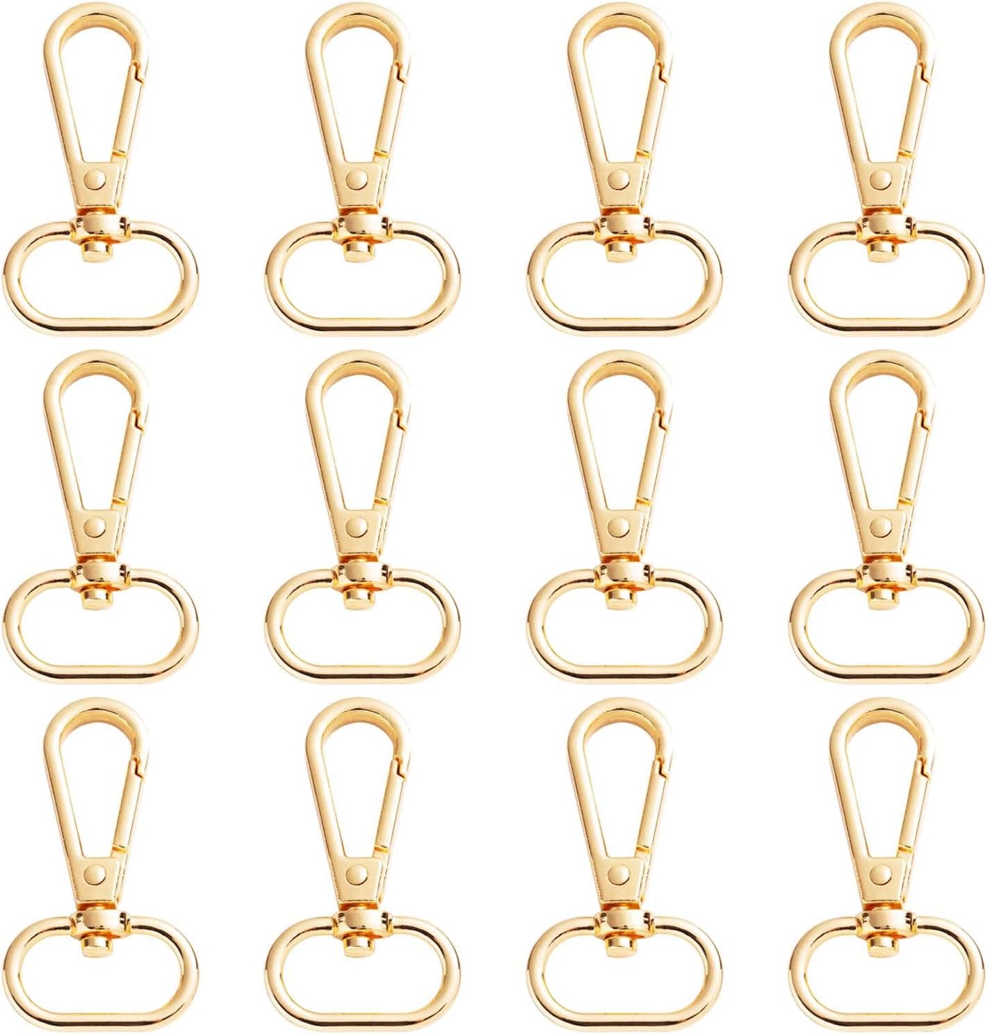 5 Set Silver Keychain with Key Rings Swivel Clasps Lanyard Snap Hook ...