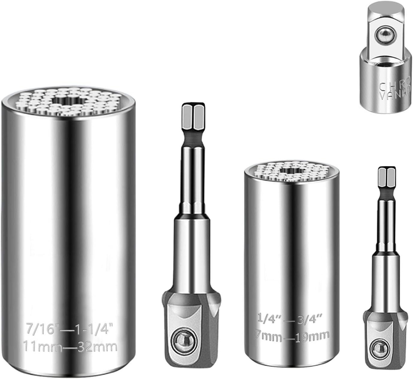 Universal Socket Set (11-32mm 7-19mm) Super Socket for Unscrew Any Bolt ...