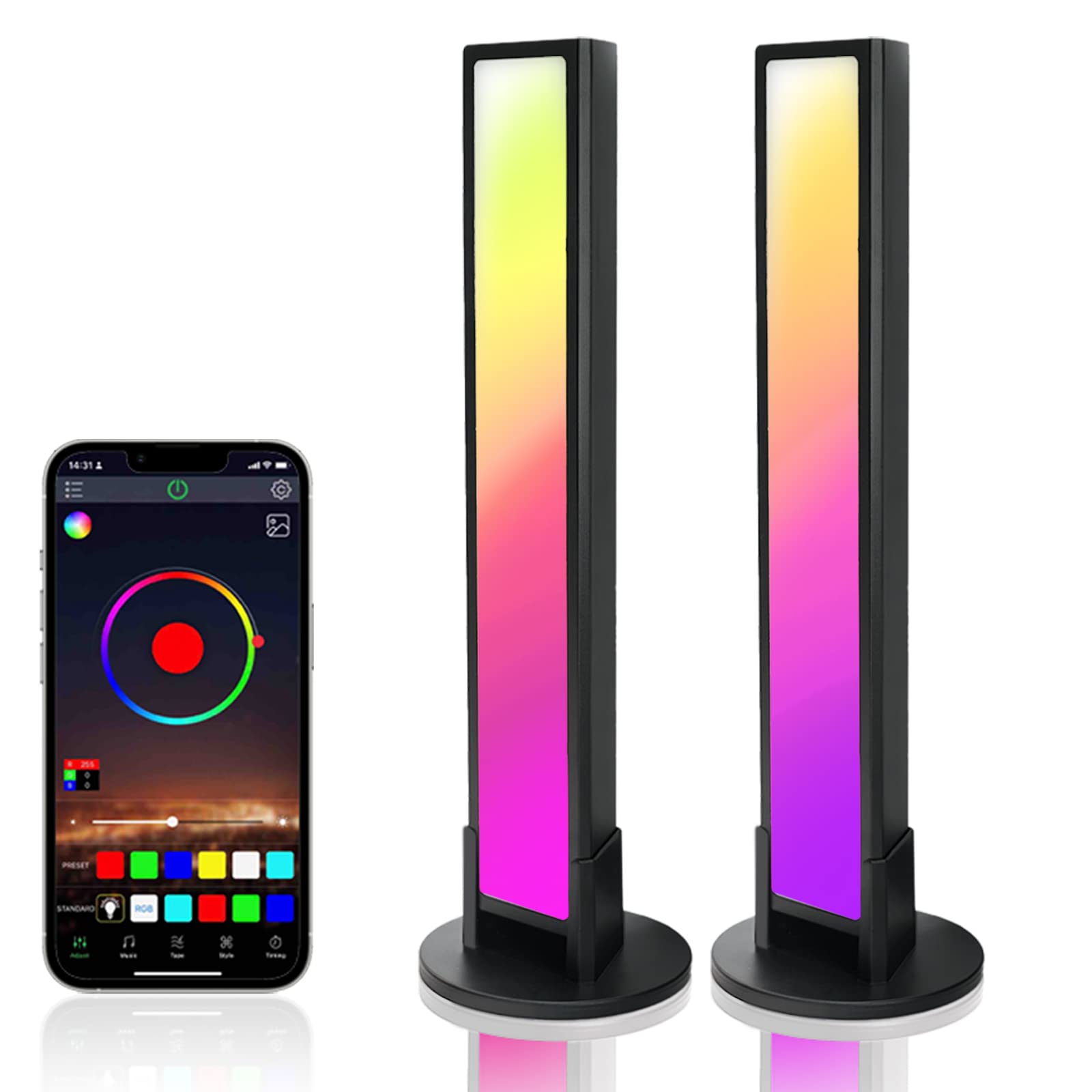 Buy Smart Light Bars, STARRYAURA RGBIC Smart LED Flow Gaming Light Bar ...