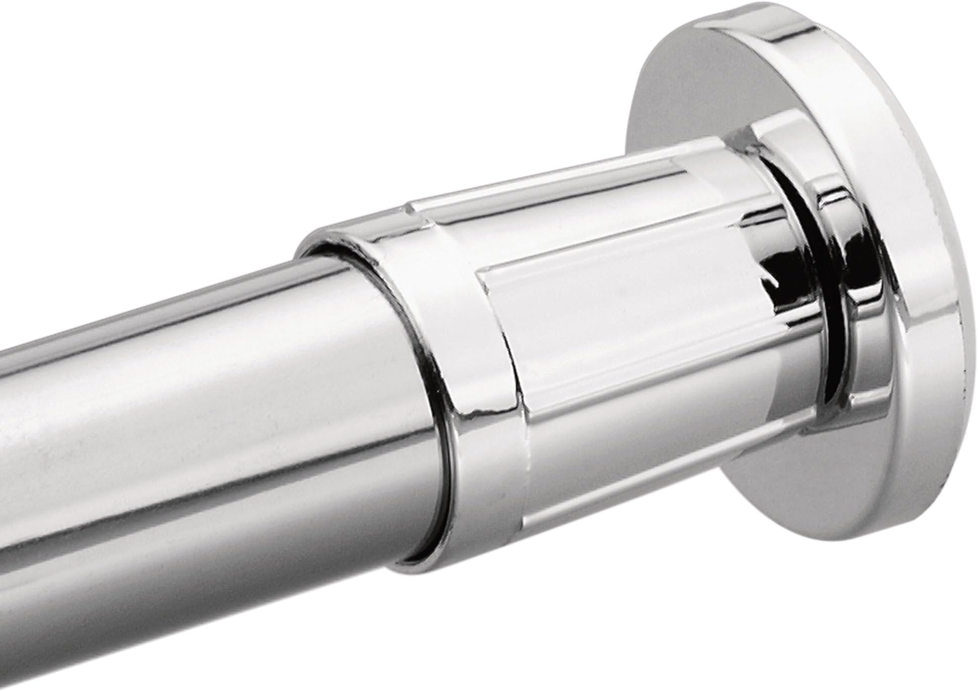 Moen 52-F Donner Adjustable Shower Rod Flange Set, Chrome, Small ...