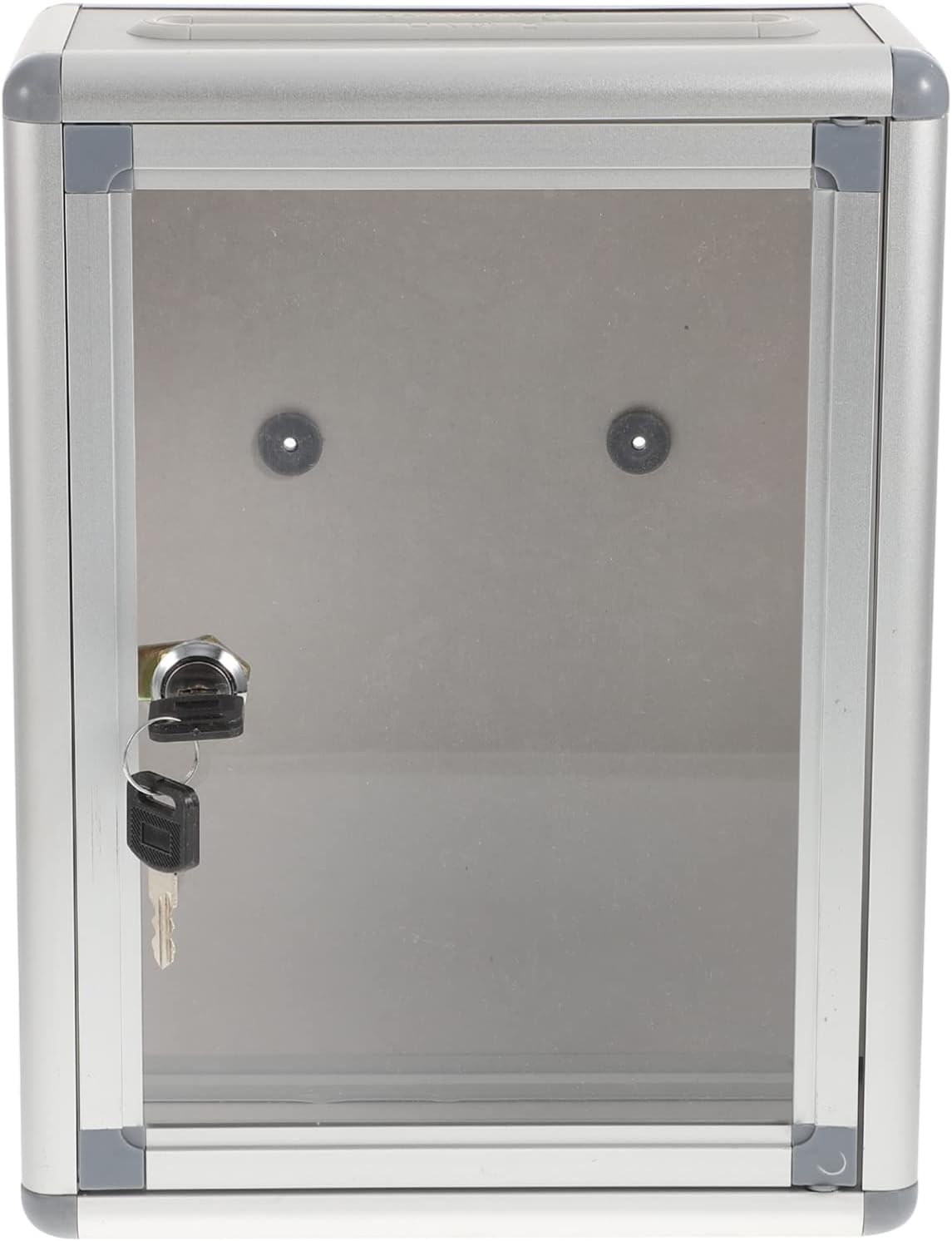 1 Pc Wall Mount Locking Drop Box Hanging Aluminum Mailbox with Lock and ...