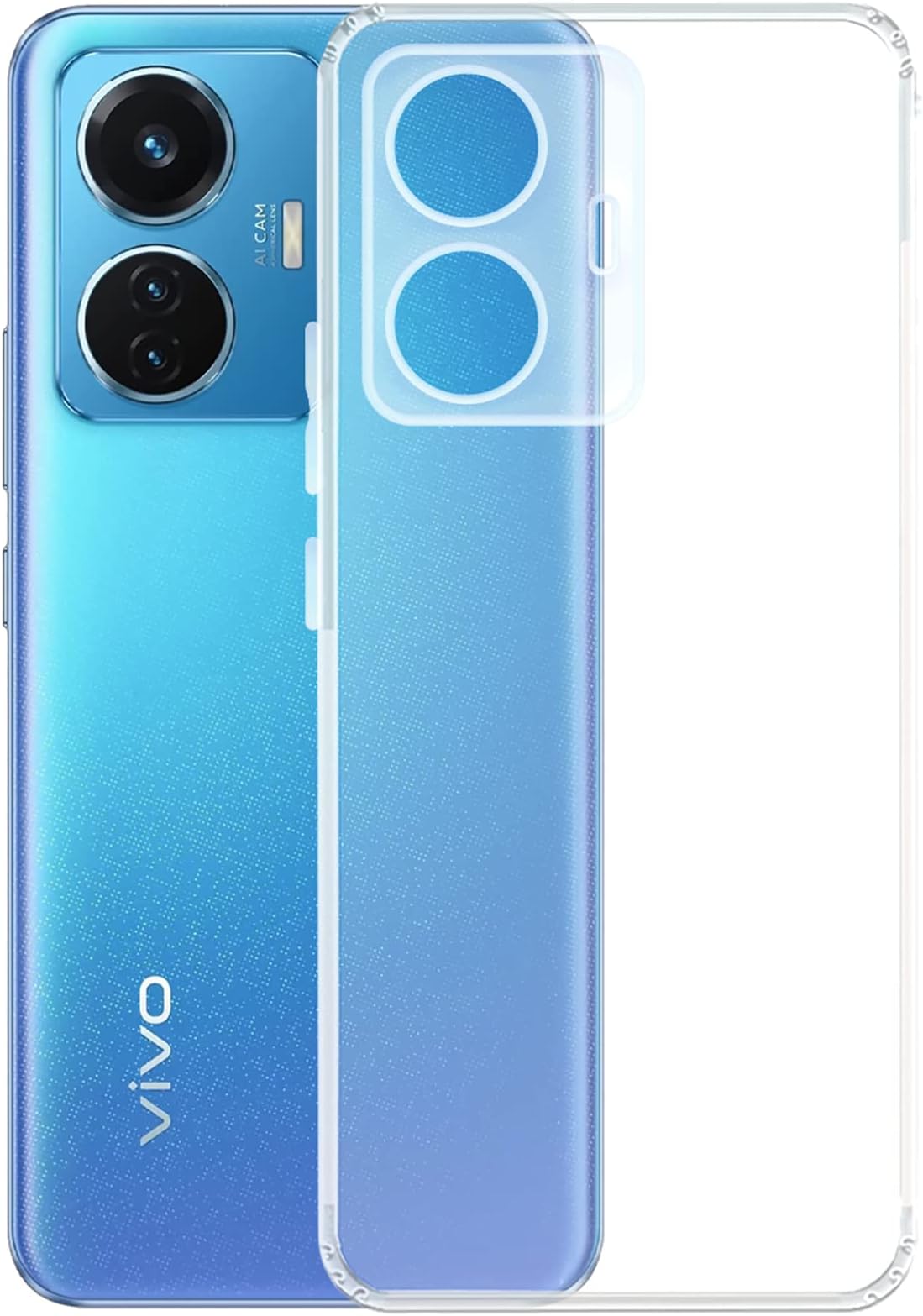 VIDO Super Frosted Raised Camera Protect Soft Back Case Cover for Vivo ...