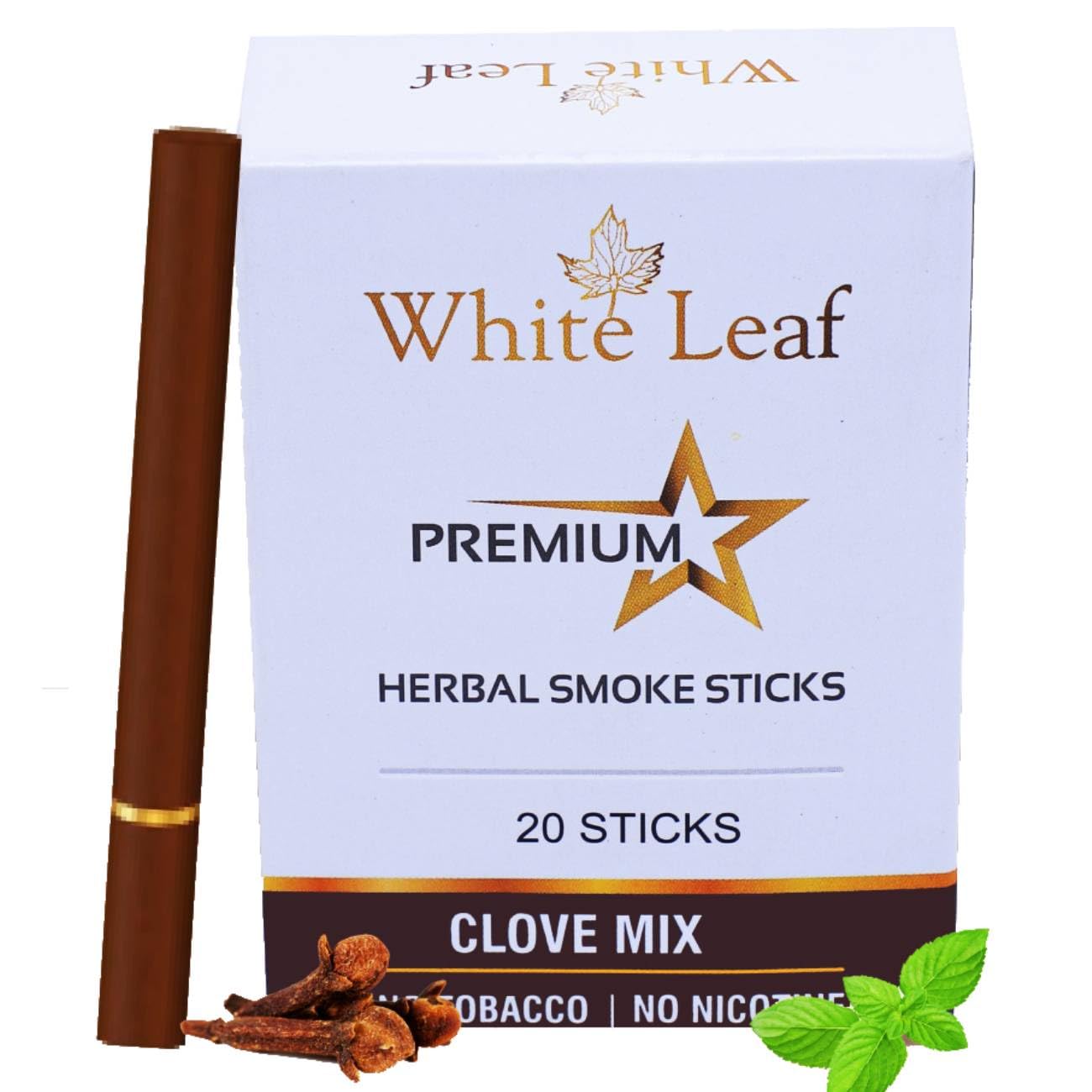 Buy White Leaf Premium Herbal Smokes Cigarettes 100% Tobacco Free and ...