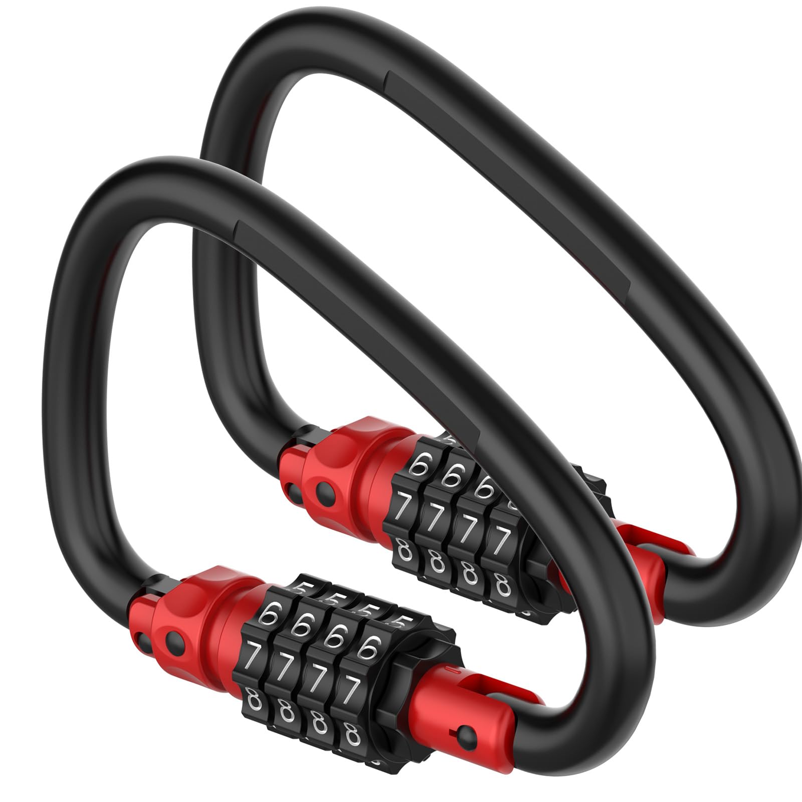 Combination Locks, Heavy Duty Carabiner Clips, 4-Digit Password D ...
