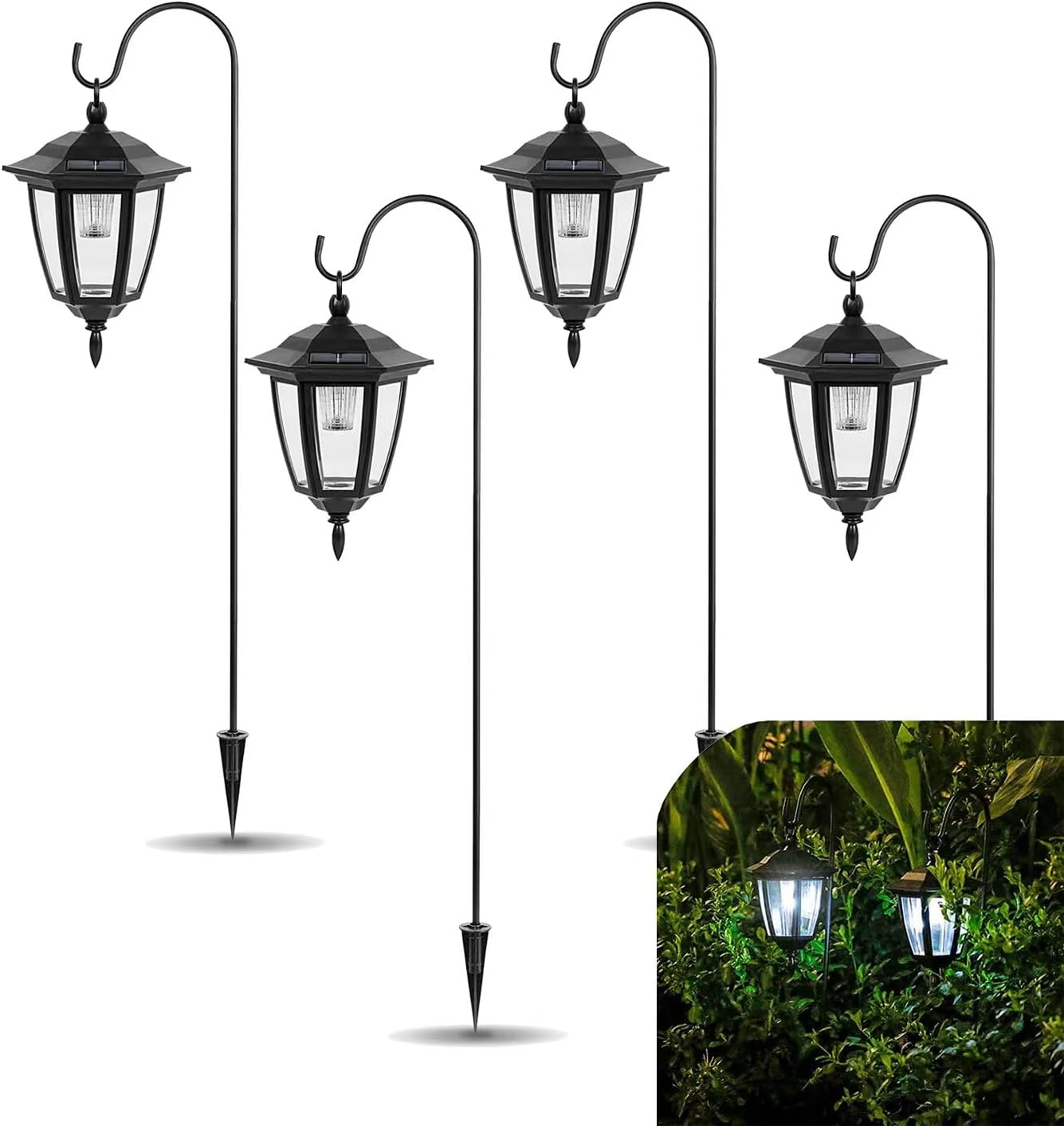Amazon.com: Vioview Hanging Solar Lights Outdoor Waterproof, 35 Inch ...