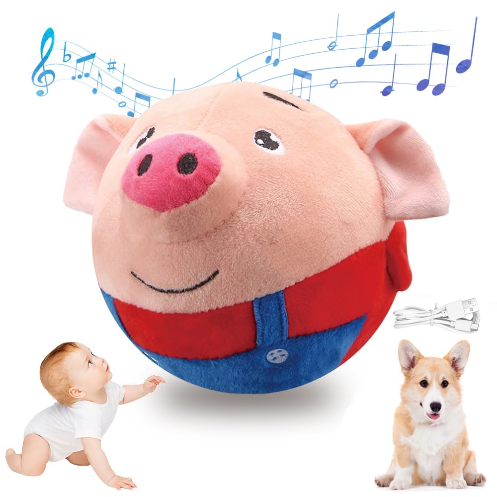 Amazon.com : ANYSENT Active Moving Pet Plush Toy,Interactive Dog Puppy ...