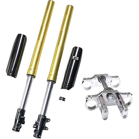 Amazon.com: Fuerduo 45mm/48mm Front Shocks Hydraulic Forks with Triple Tree Handlebar Riser ...