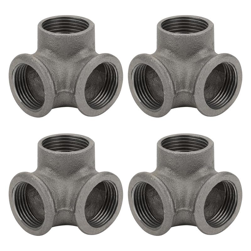 Snapklik.com : 1" Pipe Fittings 3-Way Side Outlet Elbow - 4 Pack ...
