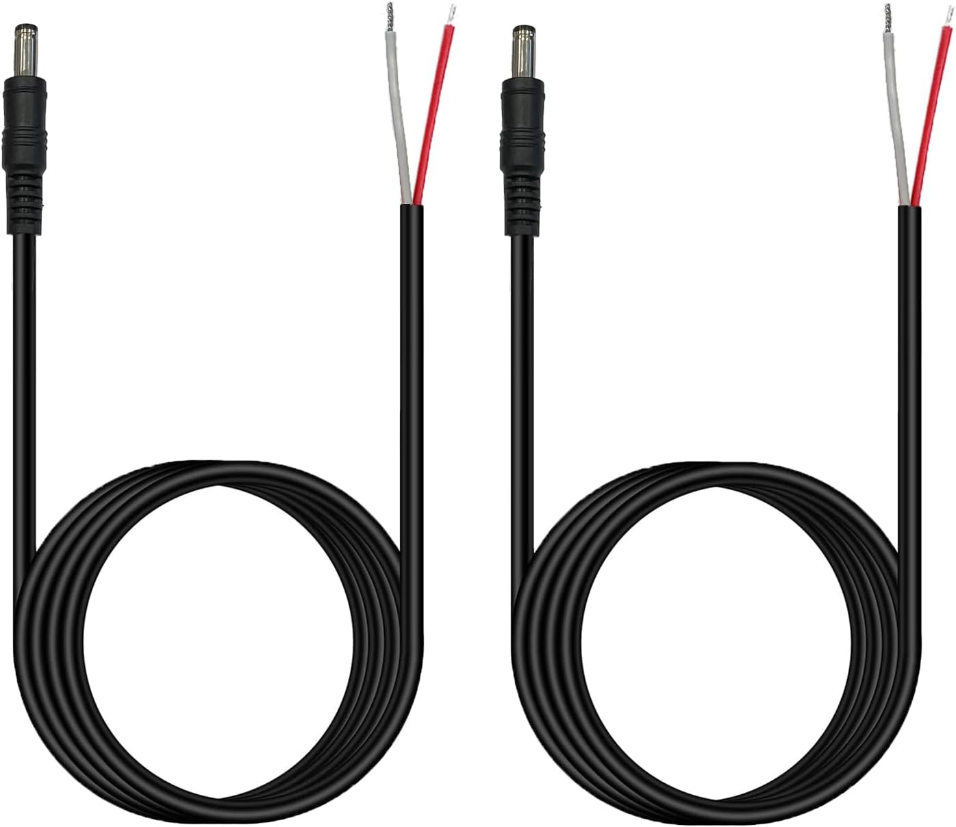 Amazon.com : GOSONO Male Female DC Power Plug Connector 2.5 x 5.5/2.1x5 ...