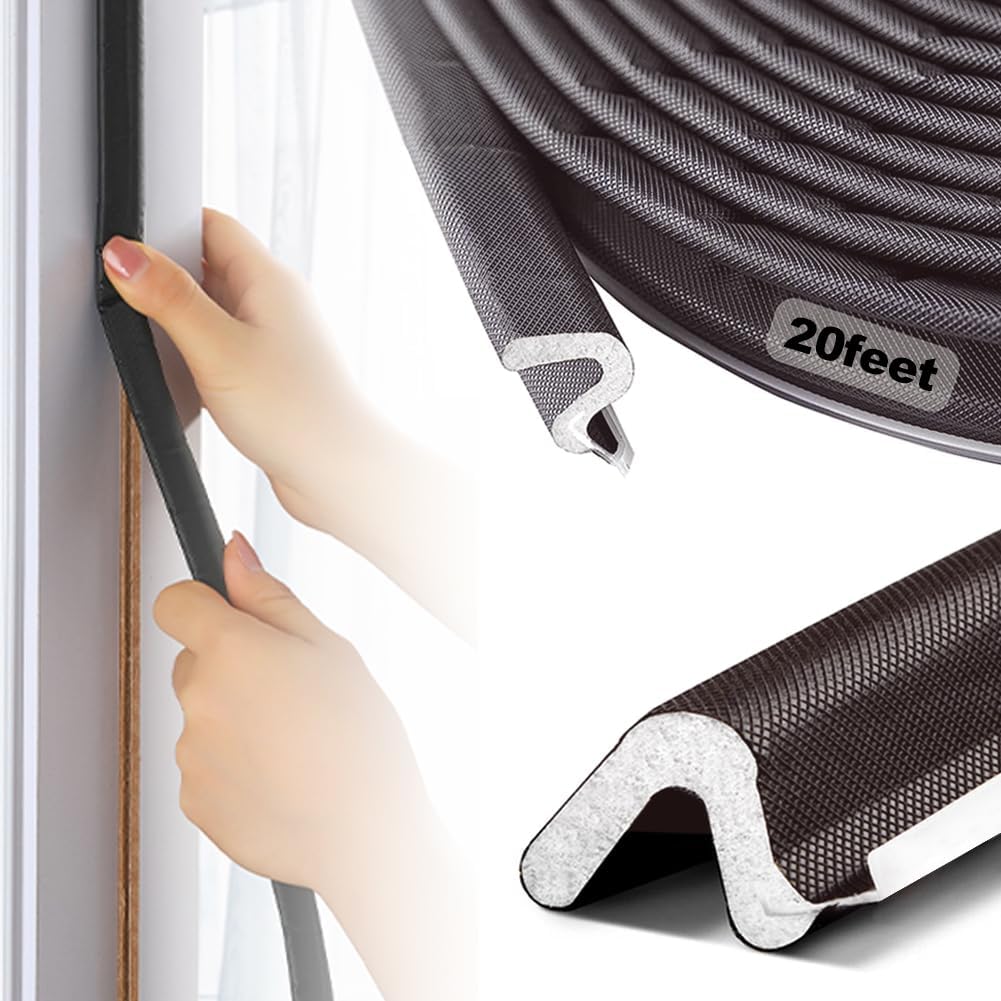 Miookiss Weather Stripping Seal Strip for Doors Q Foam，20Ft V Shaped ...