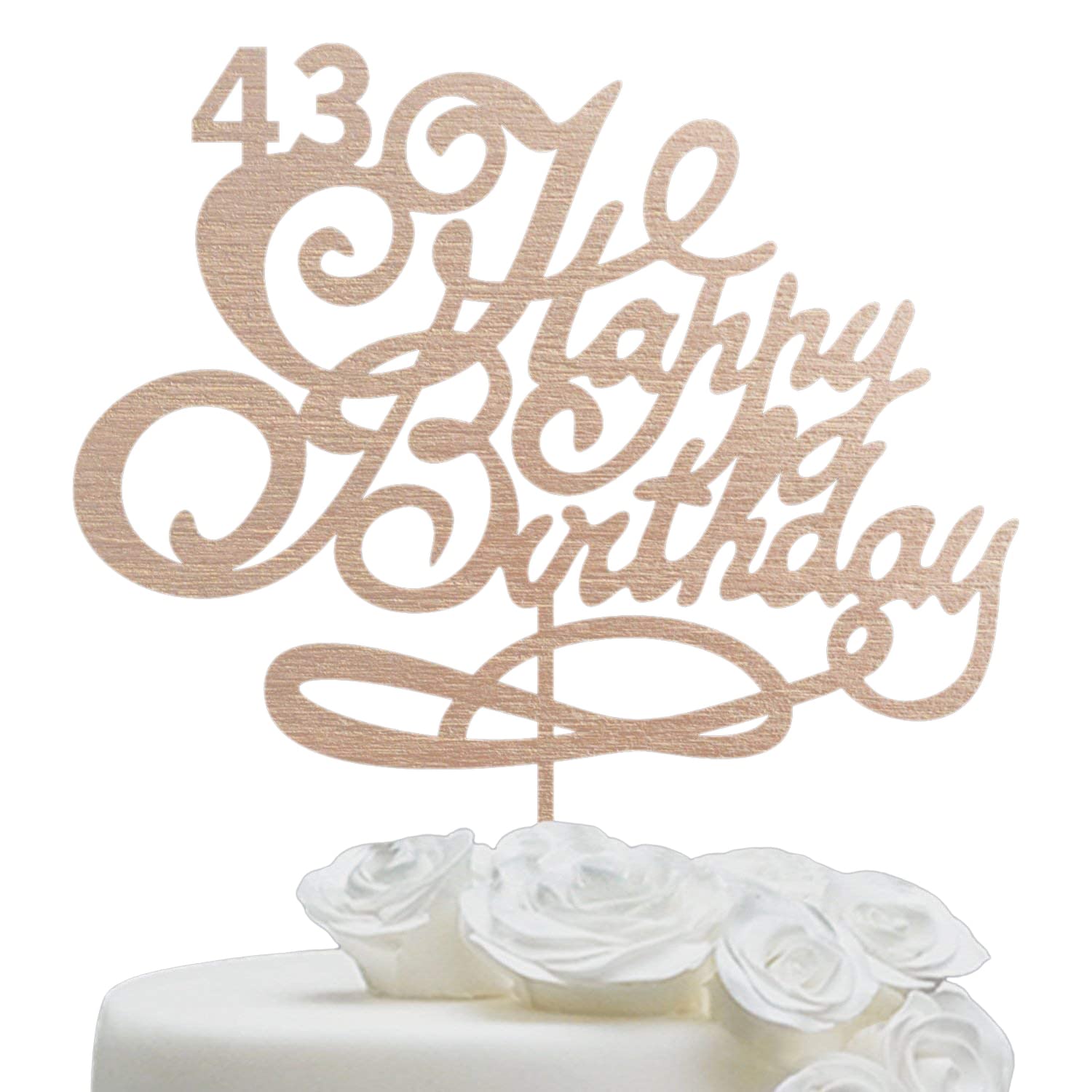 Buy Birthday Cake Topper - Rose Gold Custom Cake Topper - Birthday ...