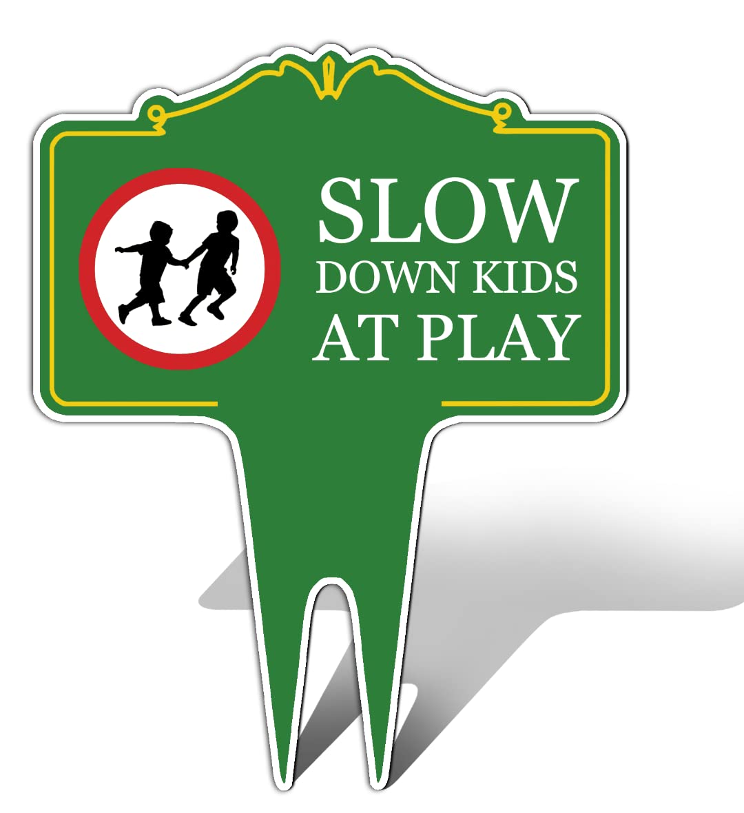 Snapklik.com : Slow Down Kids At Play Signs Aluminum Metal Sign ...
